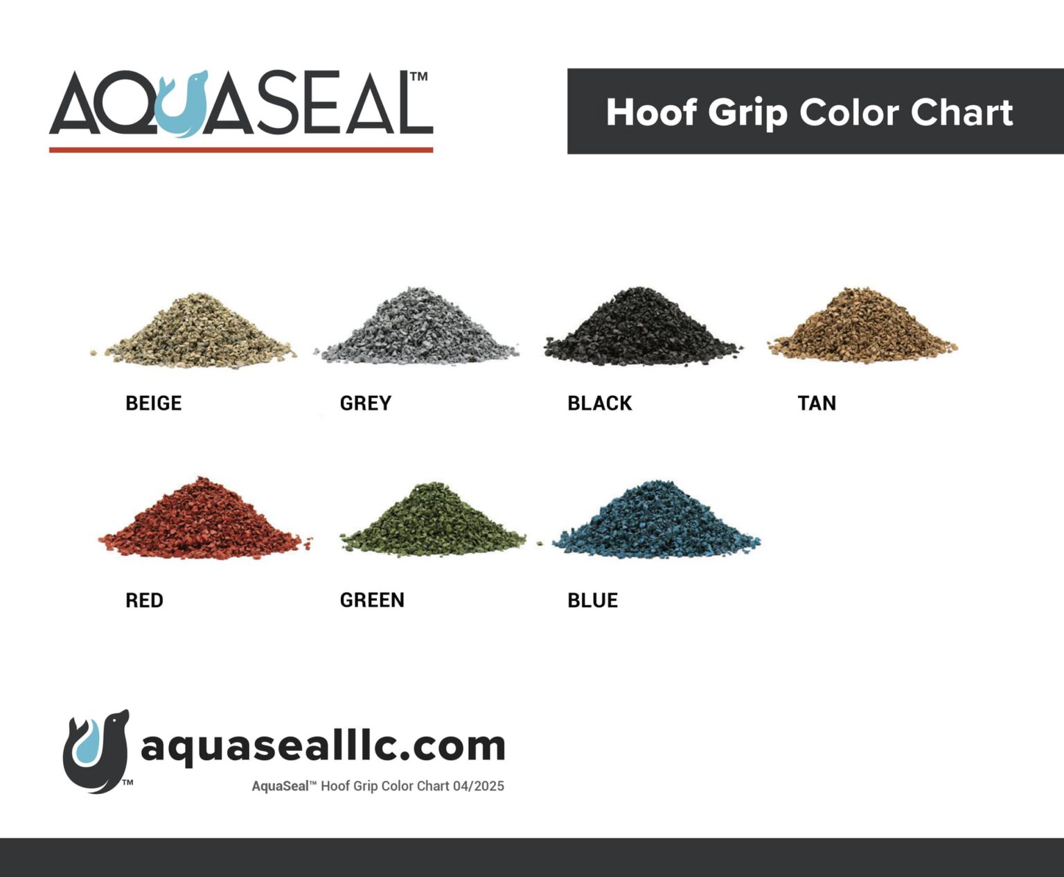 Hoof Grip Color Chart